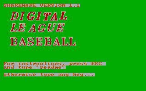 Download Digital League Baseball 【FREE】 | Retrolorian