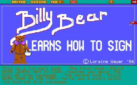 Download Billy Bear Learns How to Sign 【FREE】 | Retrolorian